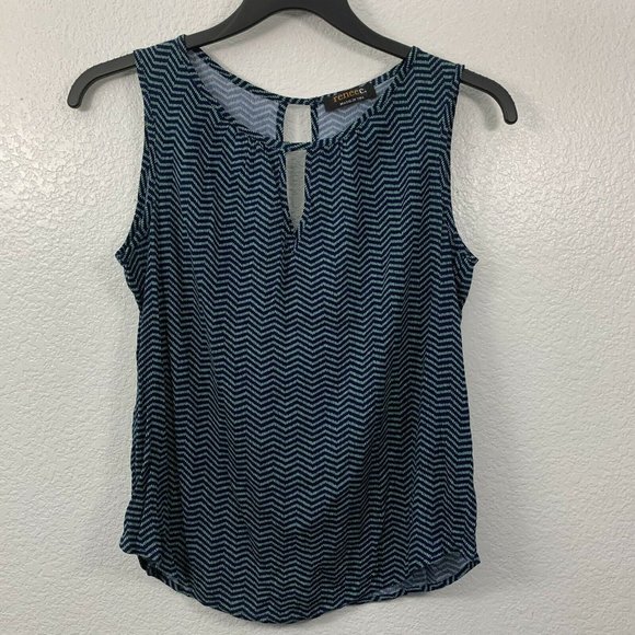 Renee C. | Tops | Renee Sleeveless Chevron Blouse Keyhole | Poshmark